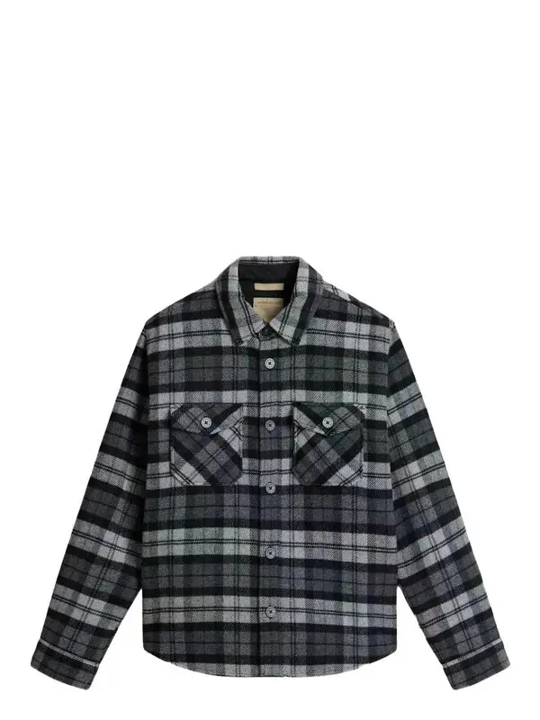 Woolrich Check Wool Shirt - Black