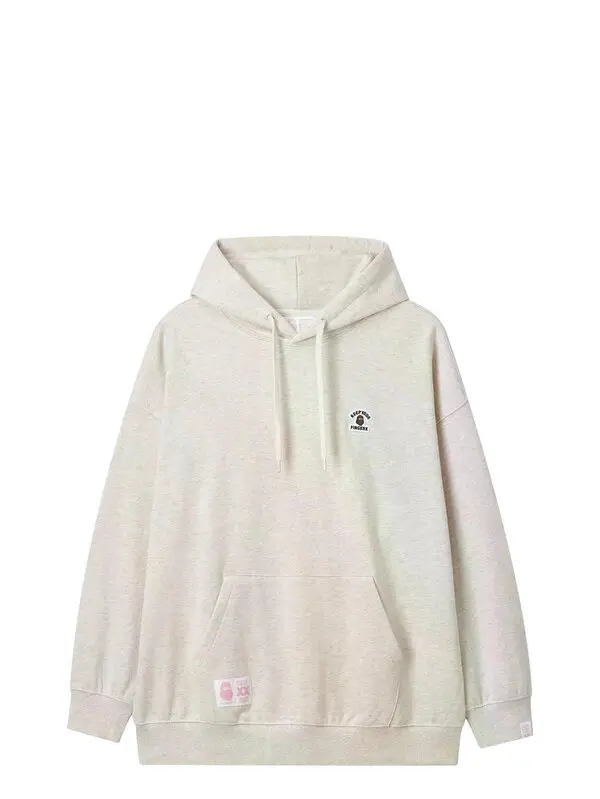 FINGERCROXX Logo-embroidered Hoodie - Neutrals