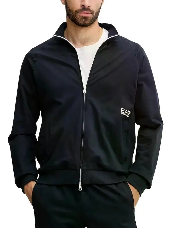 Emporio Armani Logo Track Jacket - Black