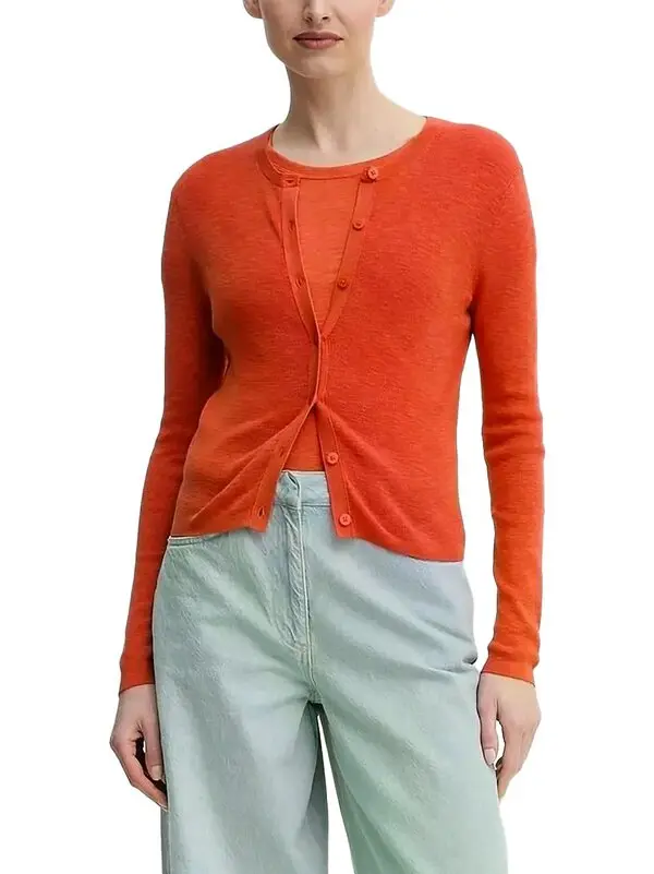 Marc O'polo Button-front Cardigan - Orange