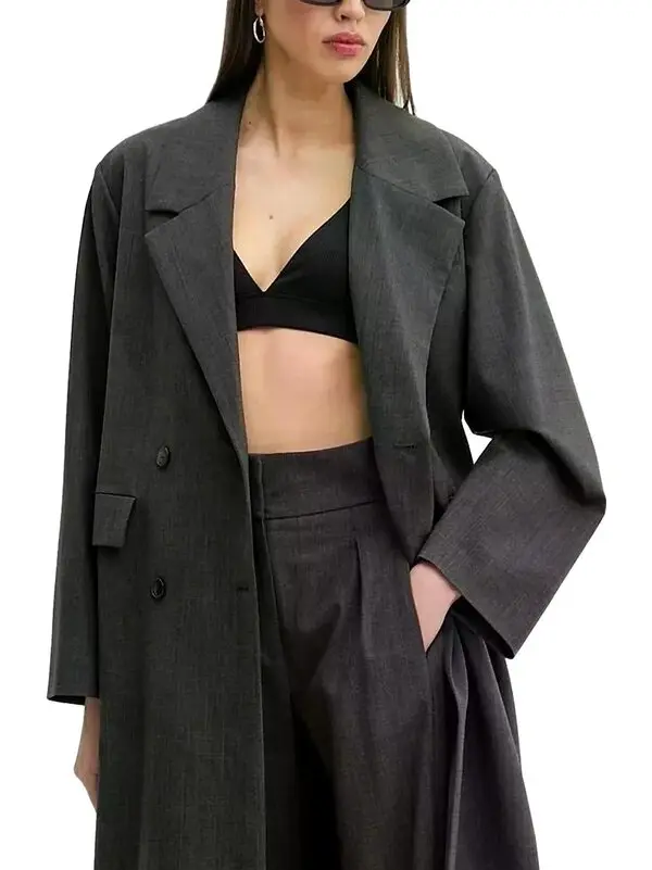 IRO PARIS Double-breasted Notch-lapel Coat - Grey