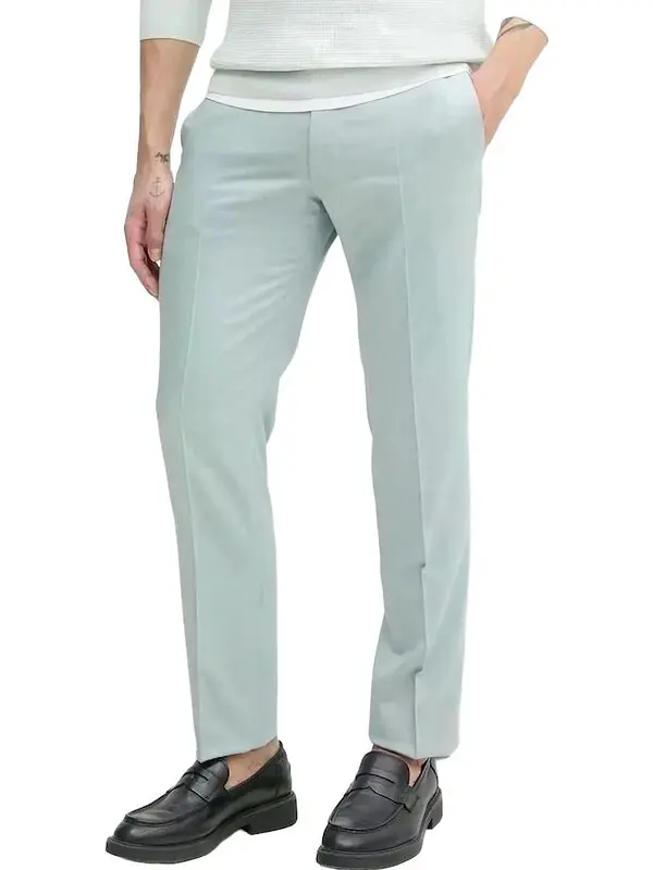 JOOP! Plain-front Trousers - Blue