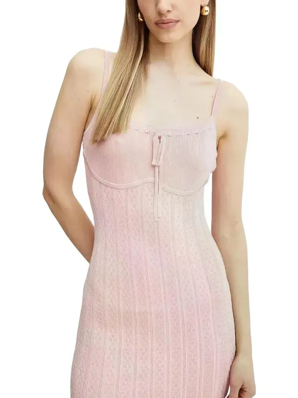 Guess Tie-detail Mini Dress - Pink