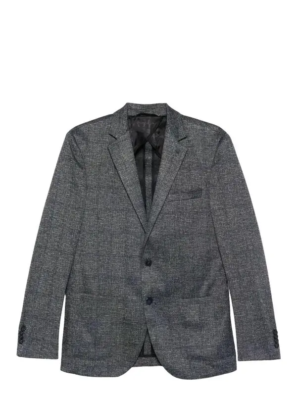 Karl Lagerfeld Textured Two-button Jacket - Blue
