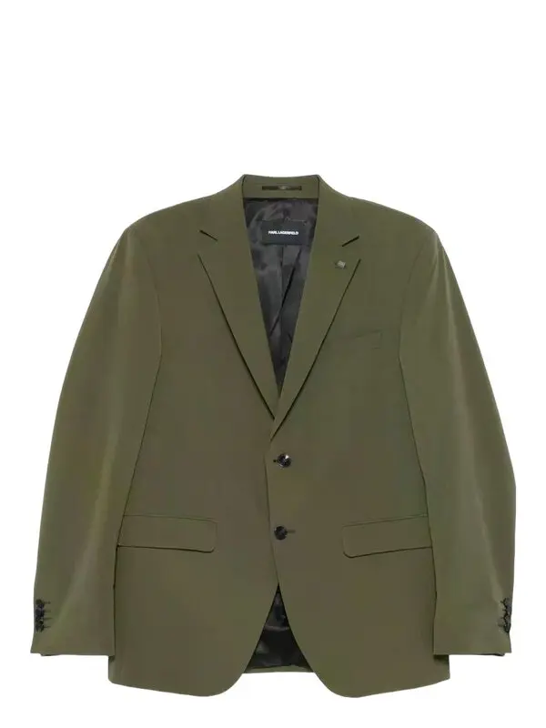 Karl Lagerfeld Three-button Notched-lapel Jacket - Green