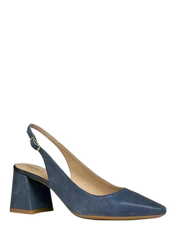 Geox 65mm Giselda Slingback Pumps - Blue