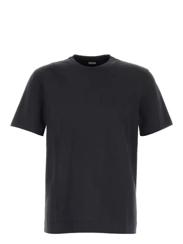 Zegna Cotton Crew-neck T-shirt - Black
