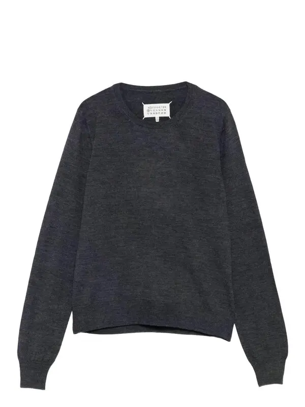 MAISON MARGIELA Round-neck Wool Sweater - Blue