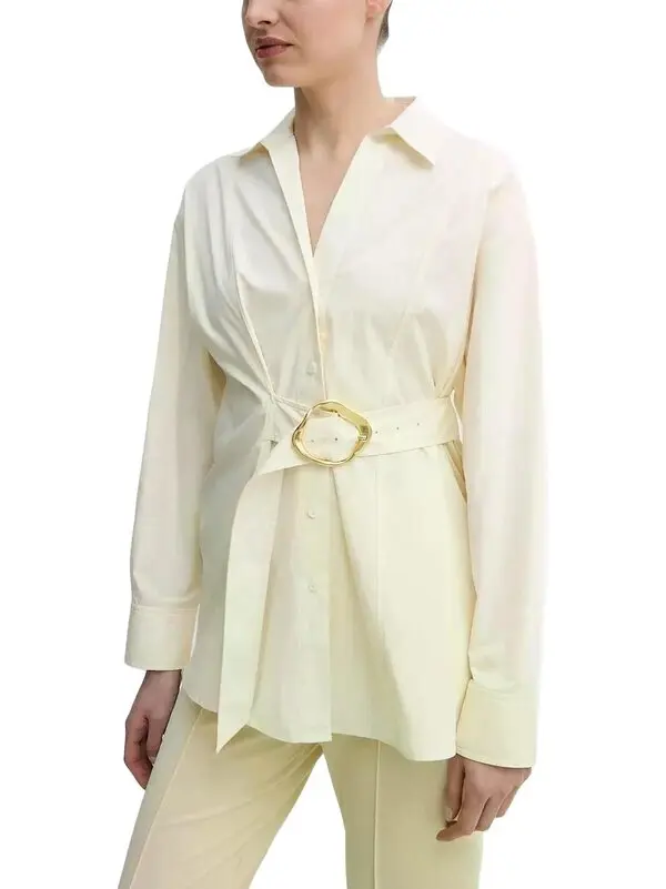 ISABELLE BLANCHE Belted Shirt Dress - Neutrals