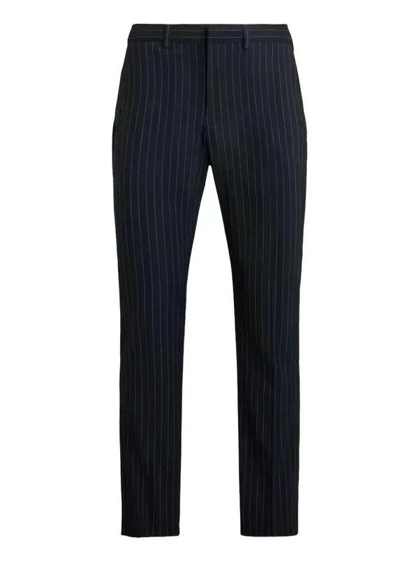 Polo Ralph Lauren Pinstripe Flat-front Trousers - Blue