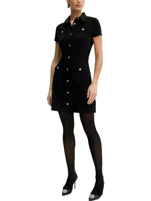 Guess Patch-pocket Mini Dress - Black