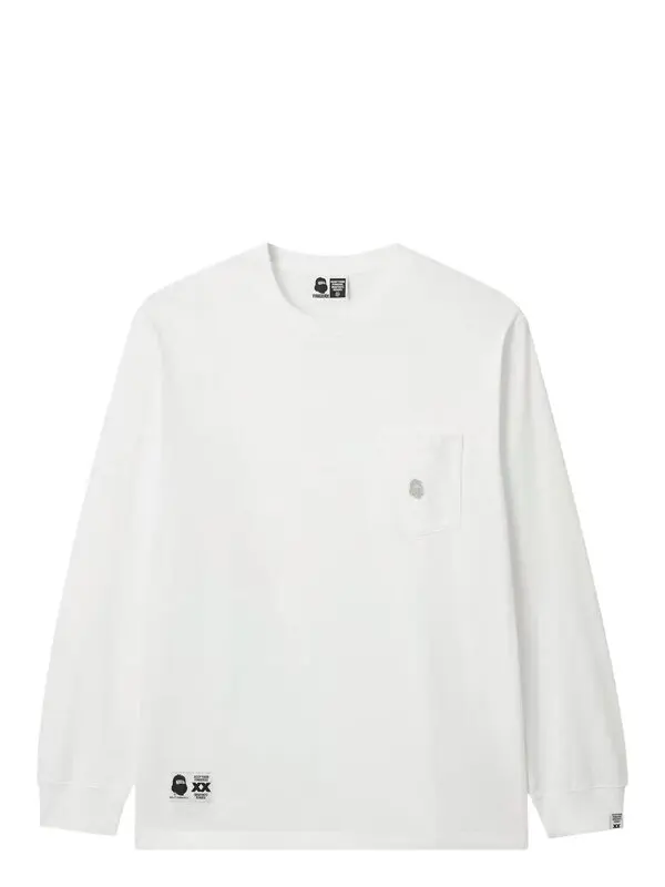 FINGERCROXX Detailed-pocket Long-sleeved T-shirt - White