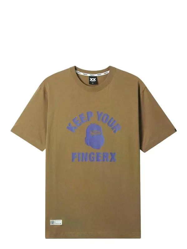 FINGERCROXX Graphic-print T-shirt - Brown