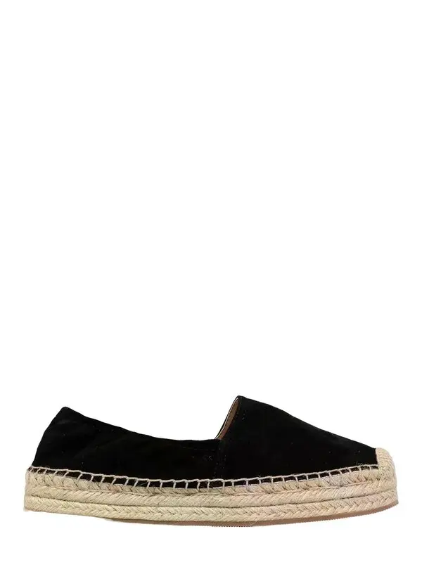 BOSS Jute-platform Espadrilles - Black