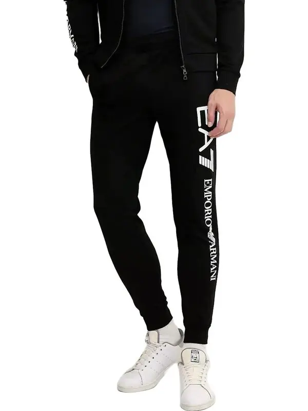 EA7 Logo-print Track Pants - Black