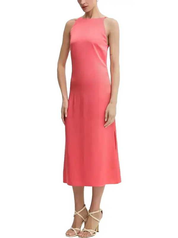 Hugo Boss Open-back Midi Dress - Pink