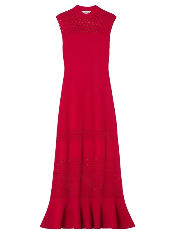 LANVIN Sleeveless Maxi Dress - Red
