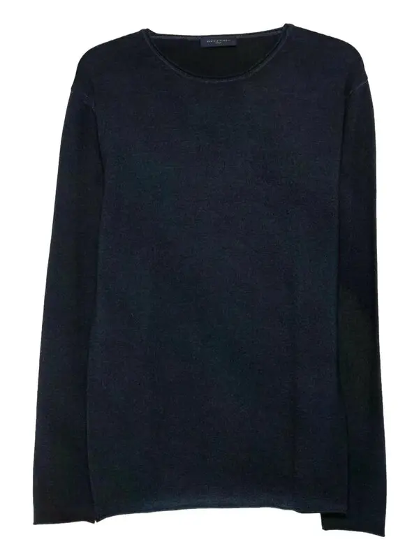 DANIELE FIESOLI Round-neck Wool Sweater - Blue