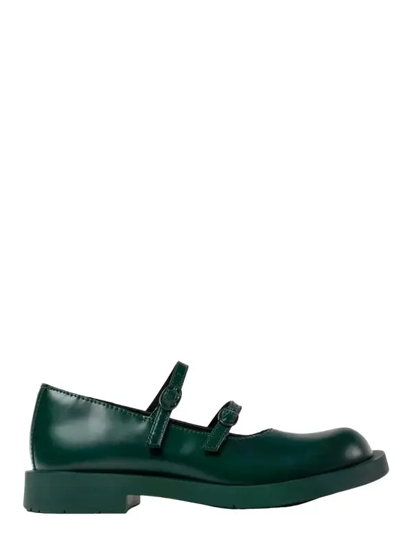 Camper 1978 Double-buckle Leather Pumps - Green