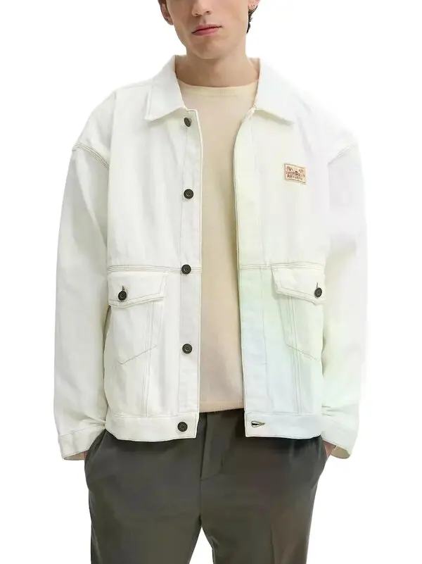 American Vintage Patch-pocket Denim Jacket - White