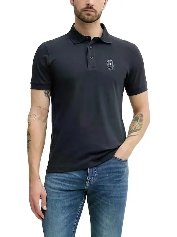 AERONAUTICA MILITARE Embroidered-logo Polo Shirt - Blue