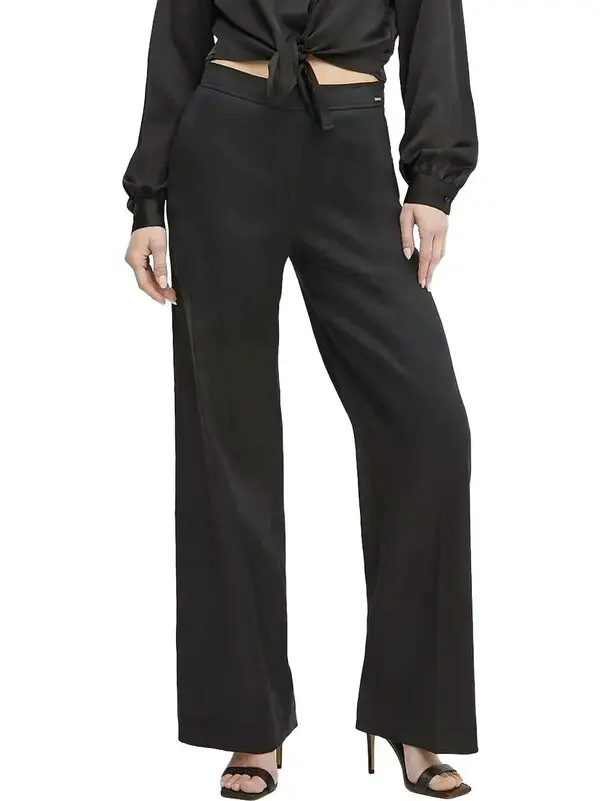 Guess Wide-leg Trousers - Black