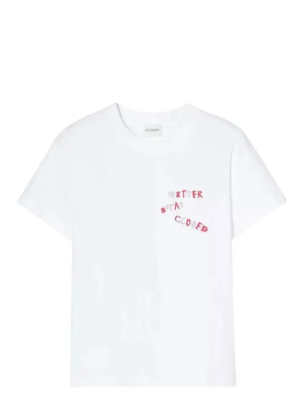 Closed Printed Short-sleeve T-shirt - White