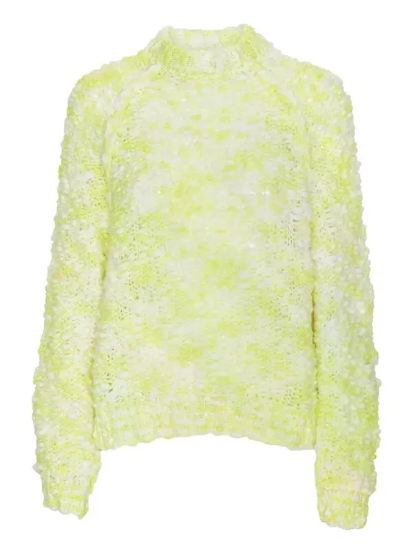 Henrik Vibskov Bobble-stitch High Neck Sweater - Yellow