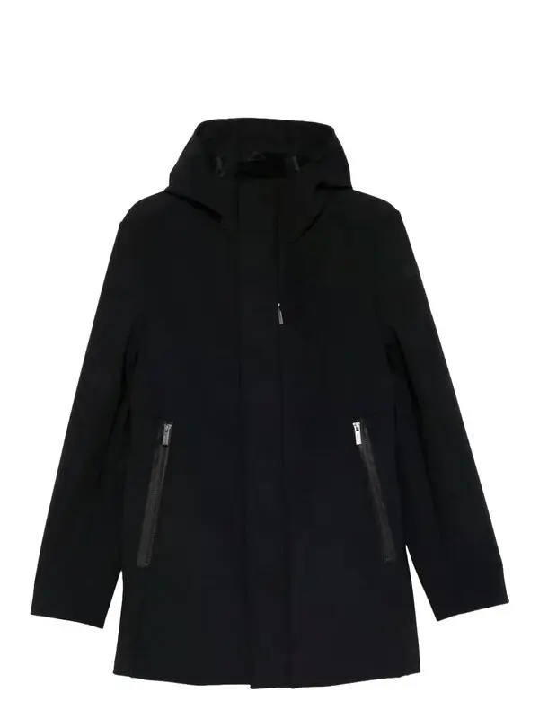RRD Hooded Zip-fastening Coat - Black