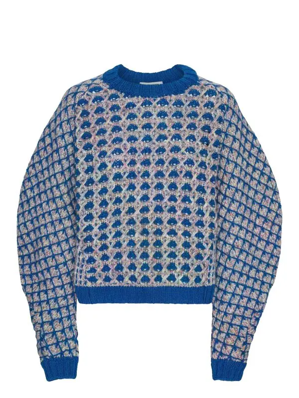 Henrik Vibskov Geometric-pattern Sweater - Blue