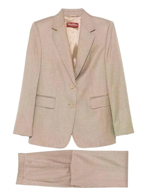 Max Mara Single-breasted Suit - Brown