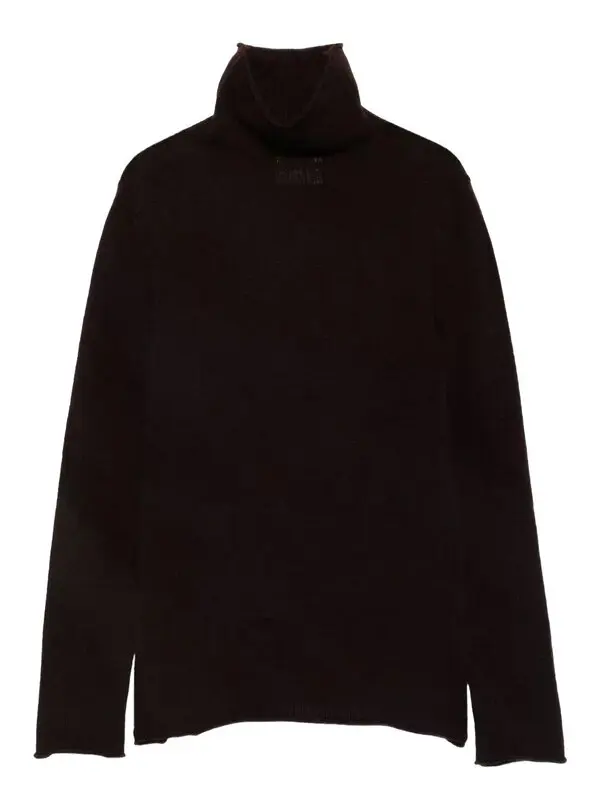 BEYOU Cashmere Turtleneck Sweater - Brown