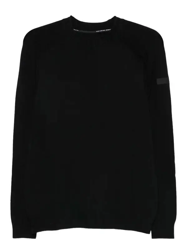 RRD Panelled Crew-neck Sweater - Black