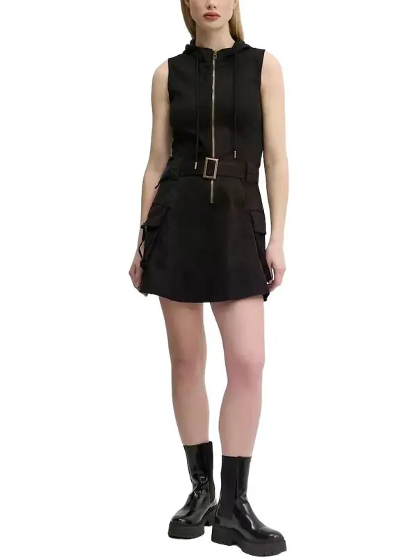 Desigual Hooded Mini Dress - Black