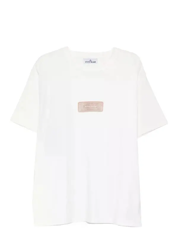 Stone Island Logo-print T-shirt - White