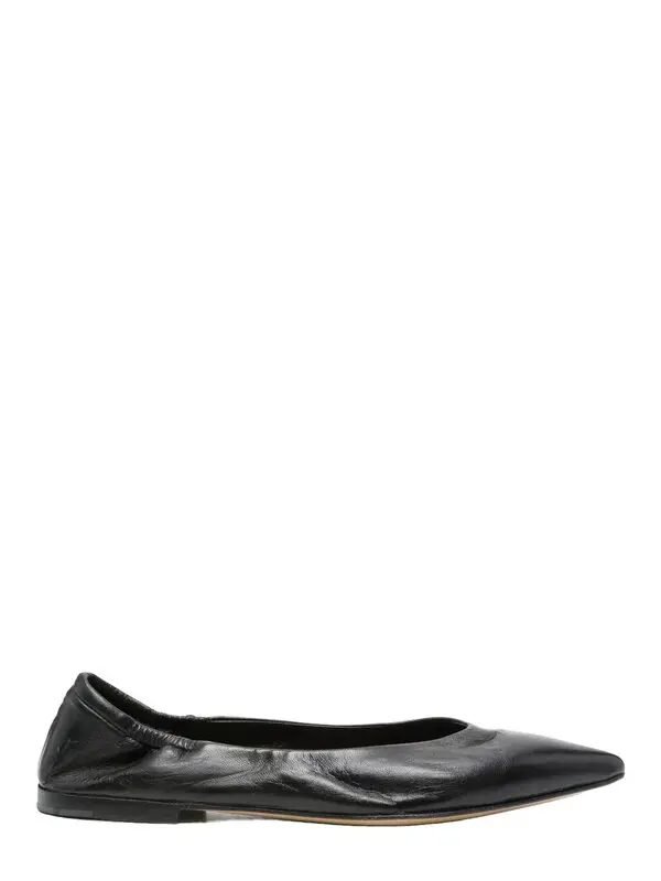 POMME D´OR Glove Leather Ballet Flats - Black
