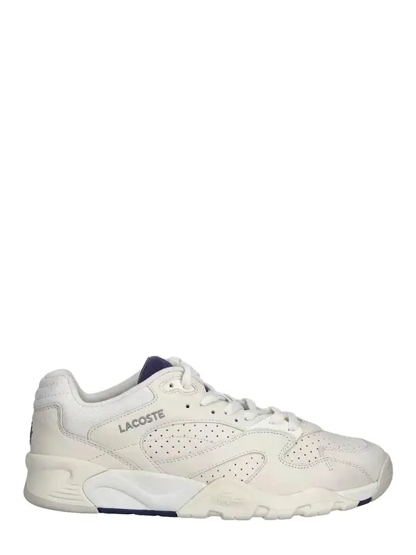 Lacoste Perforated Leather Sneakers - Neutrals