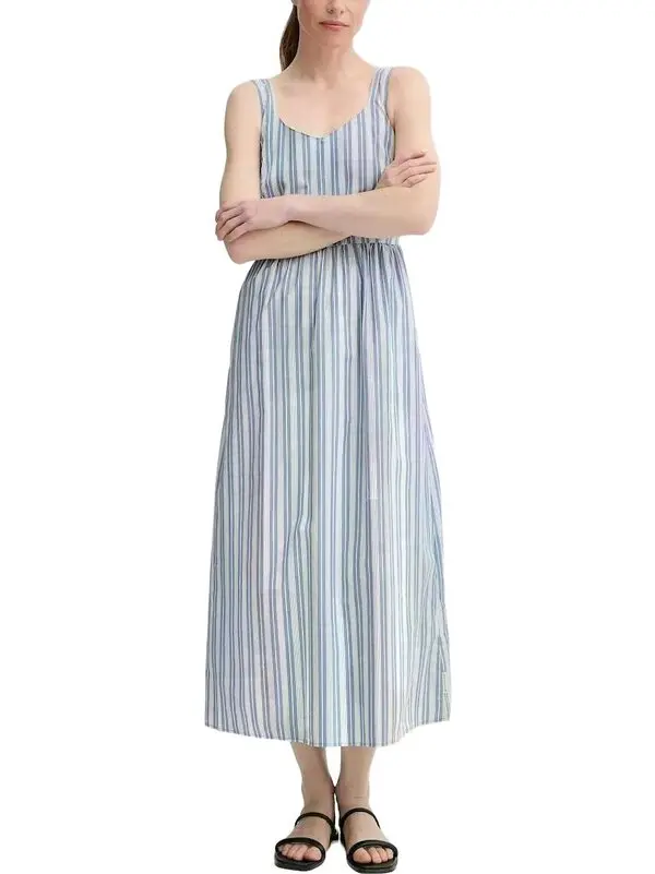 Marc O'polo Striped Sleeveless Maxi Dress - Blue