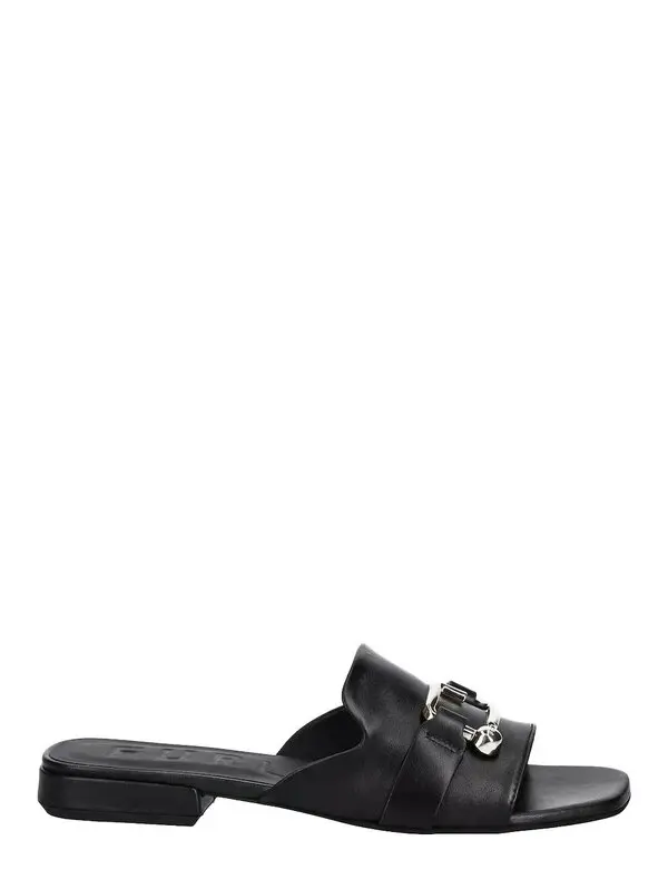 Furla Buckle-detail Flat Sandals - Black