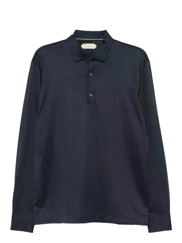 AURELIEN Interlock Polo Shirt - Blue