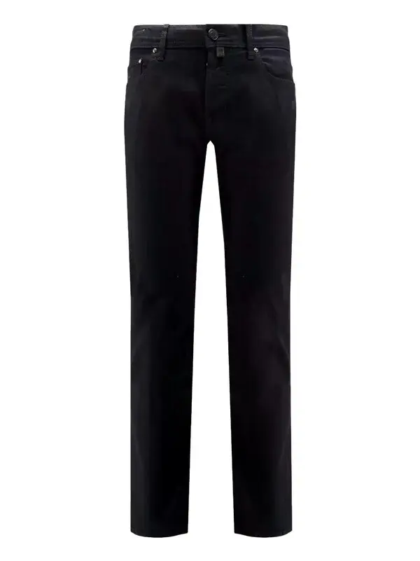 Jacob Cohen Button-fly Trousers - Black