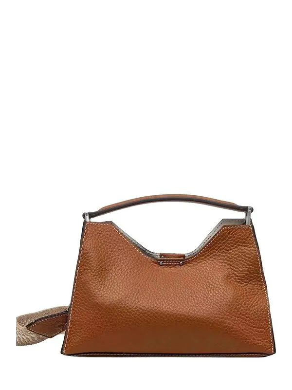GIANNI CHIARINI Aurora Pebble Leather Tote Bag - Brown