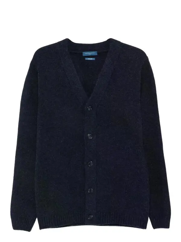 DANIELE FIESOLI Button-front Wool Cardigan - Blue