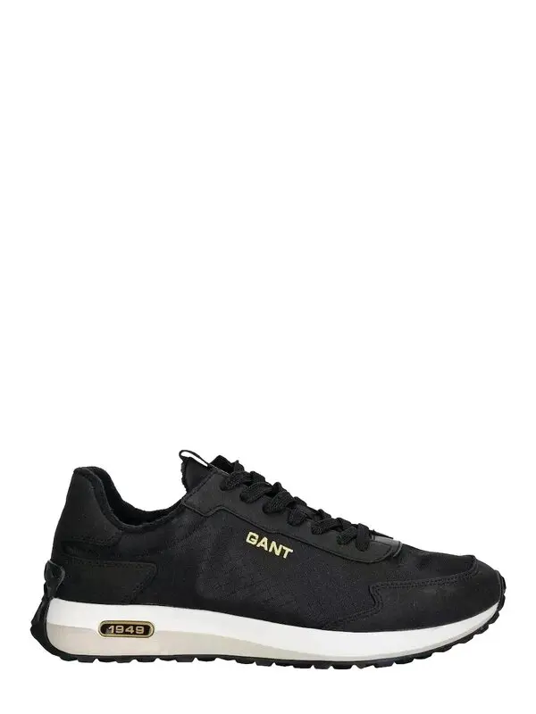 Gant Lace-up Panelled Sneakers - Black