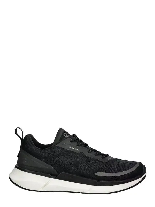 Ecco Lace-up Mesh Sneakers - Black