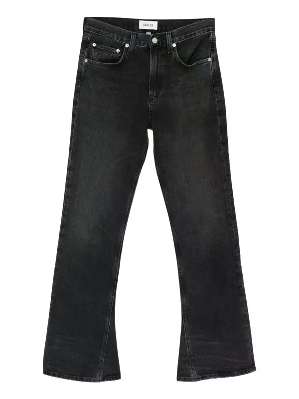AGOLDE Regenerative Cotton Bell Bottom Jeans - Black