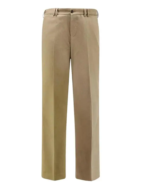 PT TORINO Pressed-crease Straight-leg Trousers - Neutrals