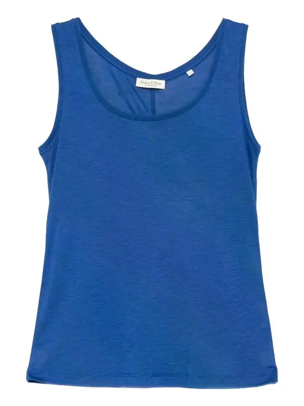 Marc O'polo Ribbed Scoop-neck Tank Top - Blue