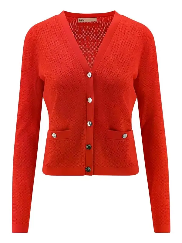Tory Burch Long-sleeve Cardigan - Red