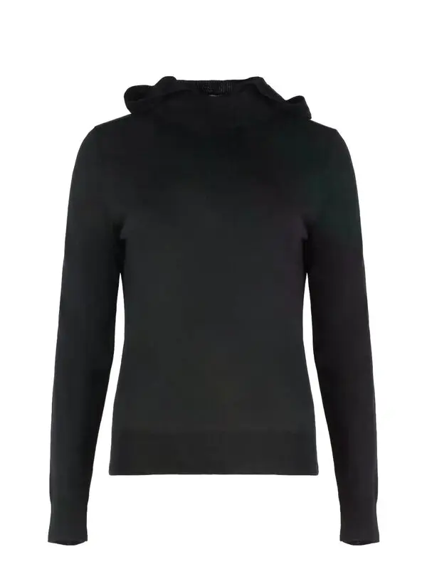 P.a.r.o.s.h Linfa Knitted Hoodie - Black